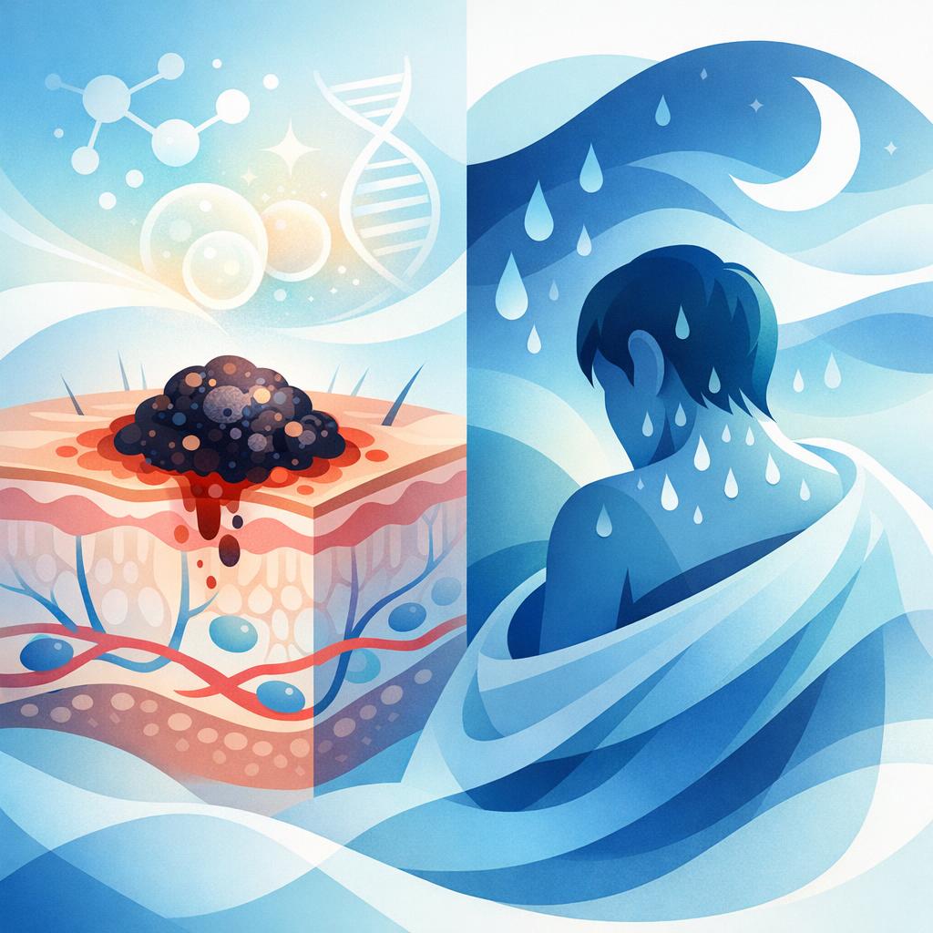 Based on PubMed | Night Sweats and Melanoma: Early Sign or Metastasis?